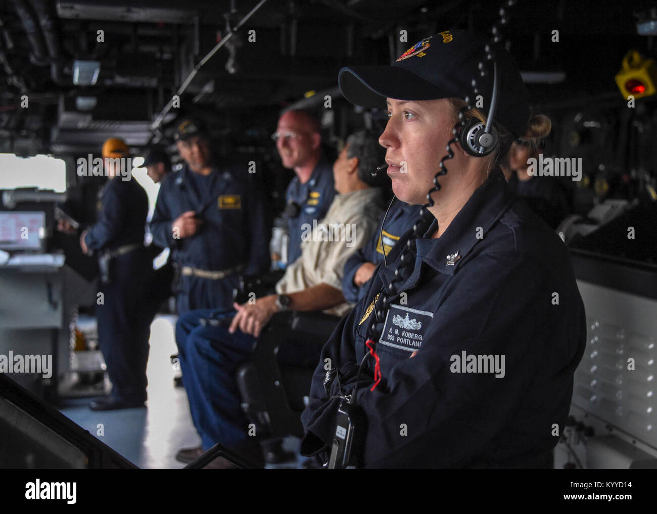 PANAMA CANAL (Jan. 9, 2018) U.S. Navy Operation Specialist 1st Class ...