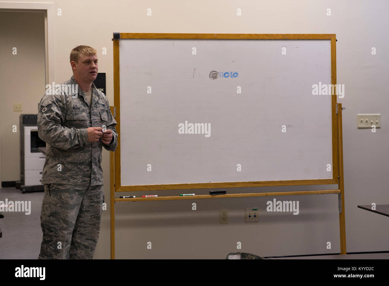 U.S. Air Force Staff Sgt. Corey Wilson, a Combat Arms Training and ...
