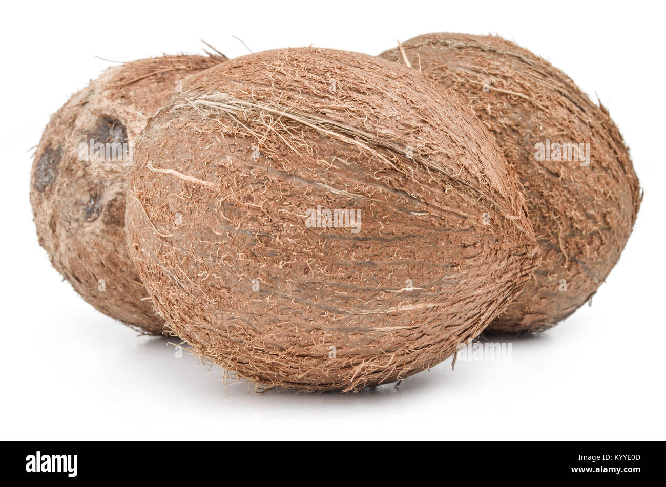 Coconut on white Stock Photo - Alamy
