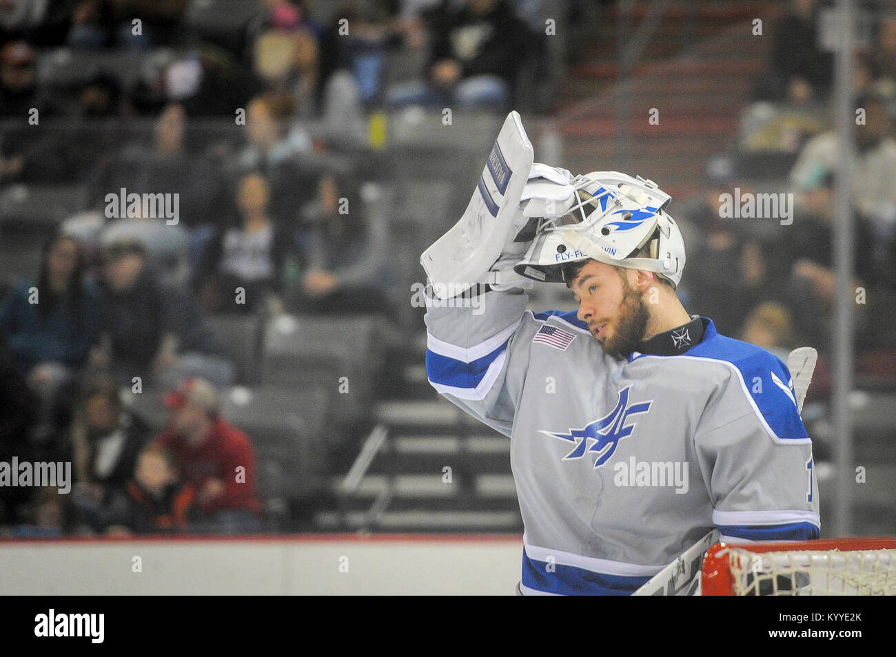 Airmen and Soldiers compete in the 5th Annual Army vs. Air Force Hockey ...