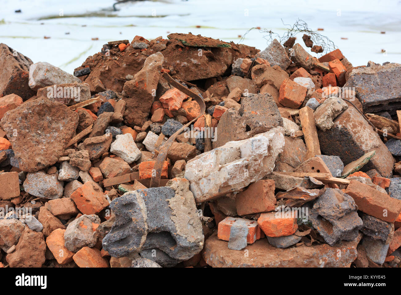 Pile Of Broken Bricks