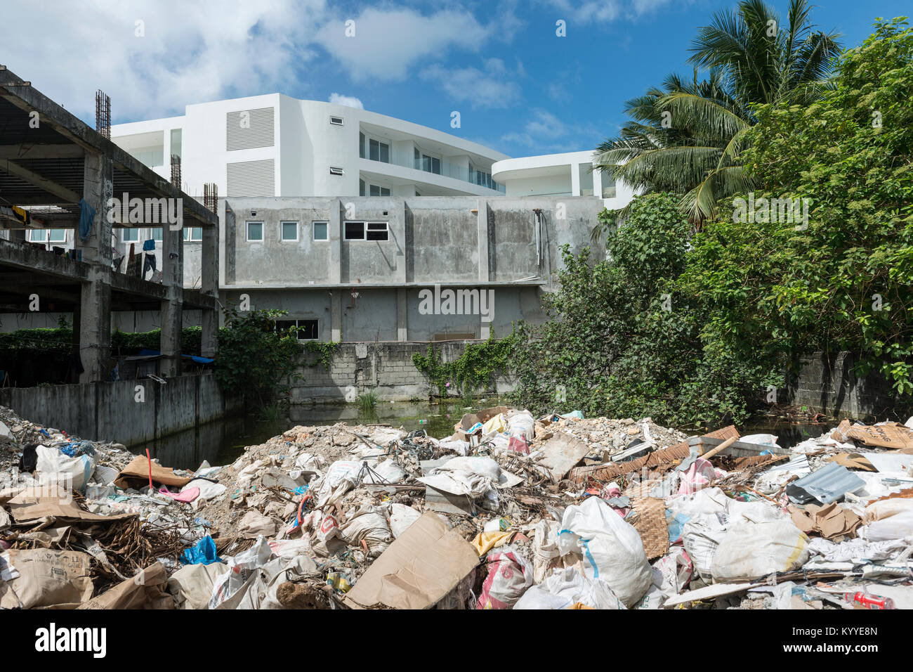 A new development, sqauaters' hovels, and garbage, Boracay, the ...
