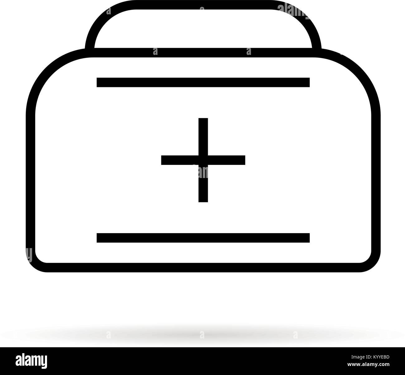 black thin line medical case Stock Vector Image & Art - Alamy