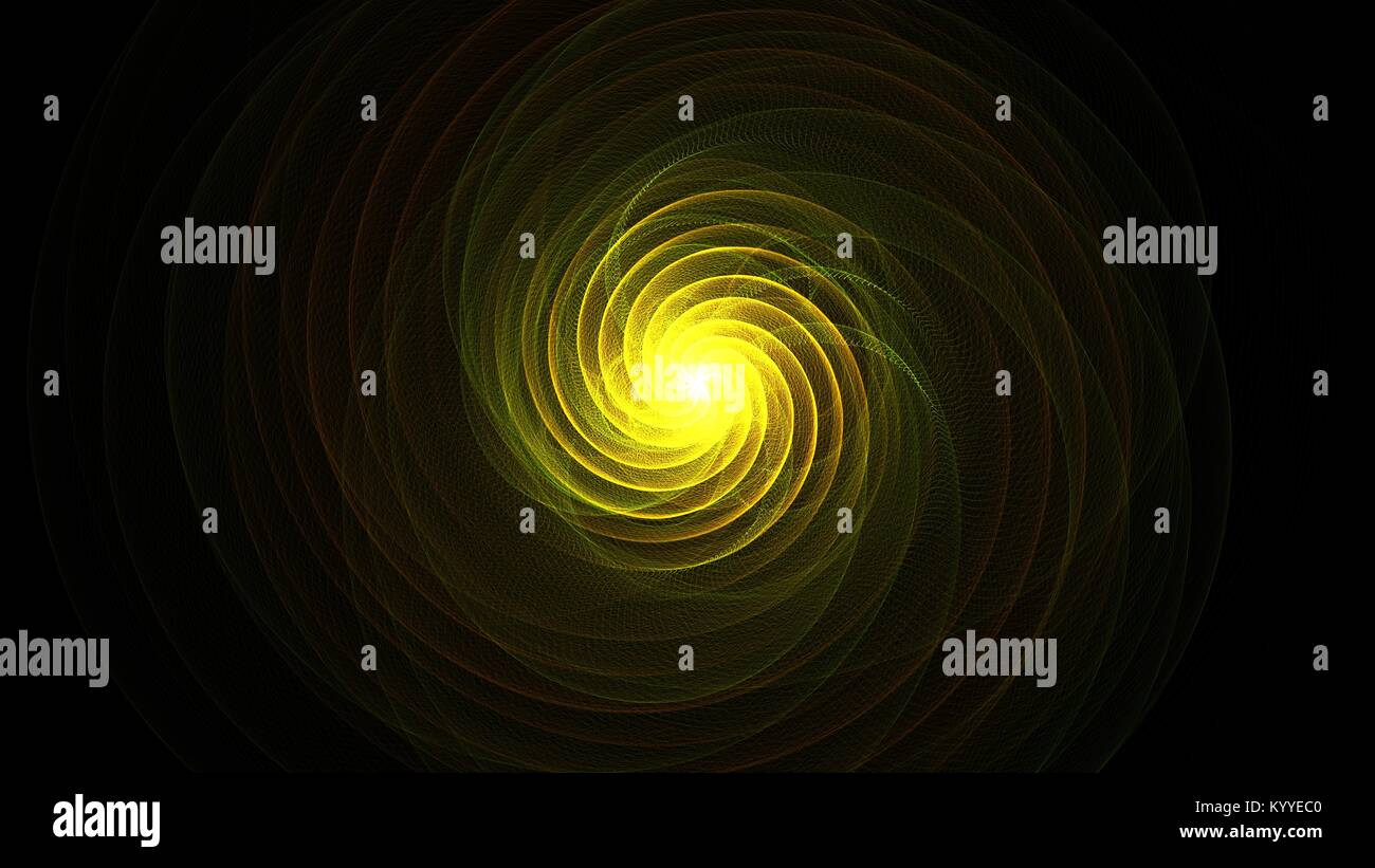 Abstract swirling light against black background. Flame spiral series ...