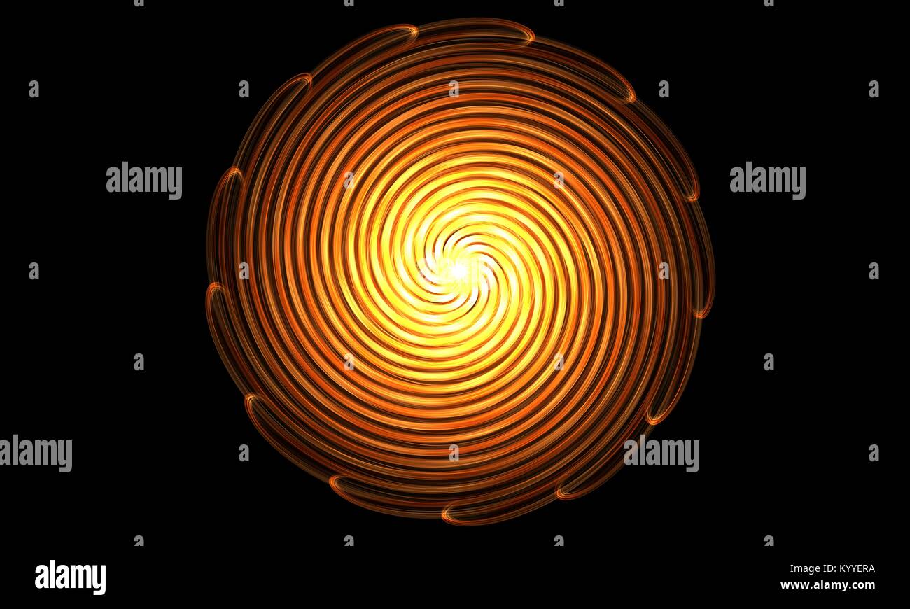 Abstract background. Abstract fire spiral on dark background. Flame ...