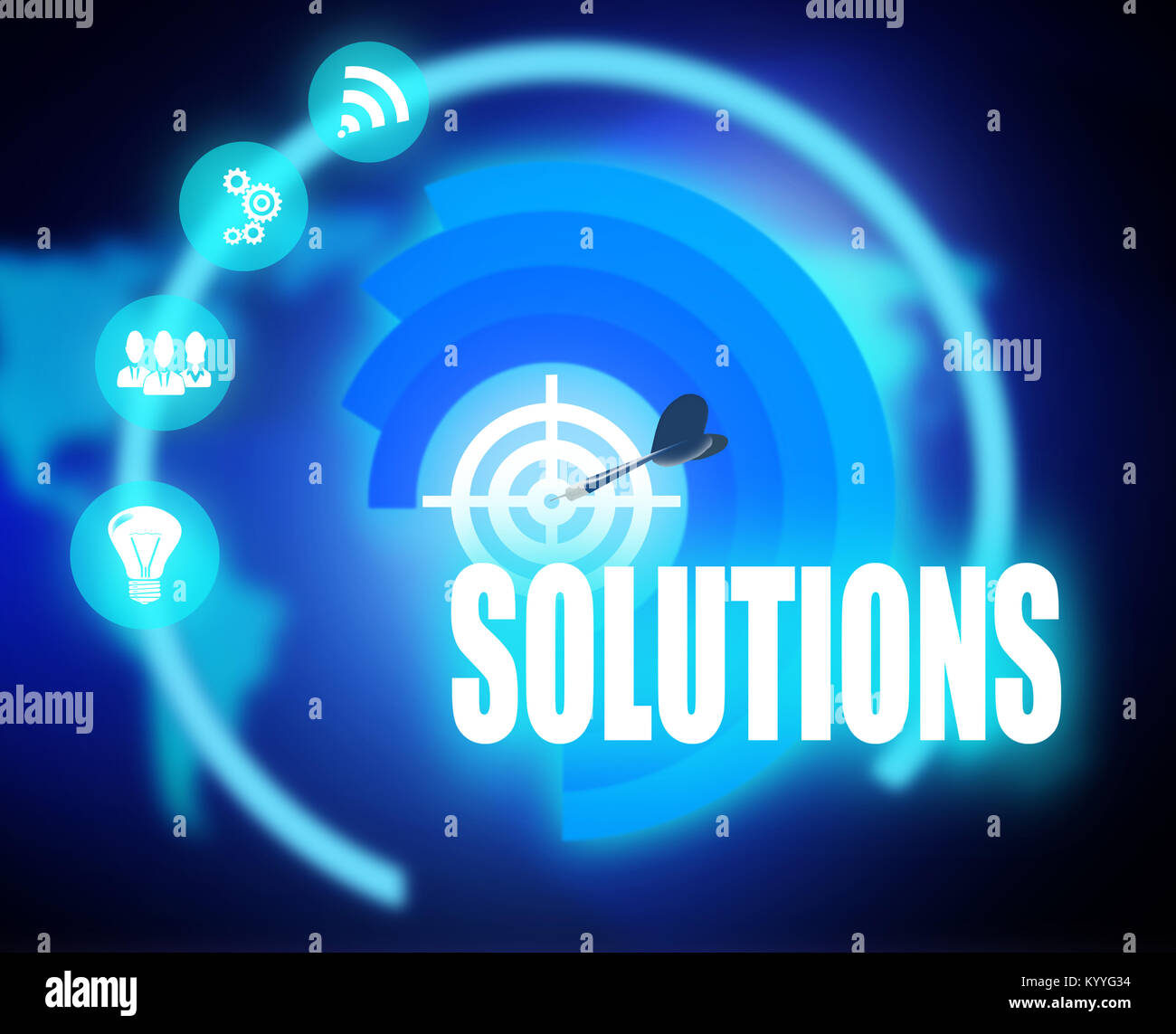 solutions concept business idea background plan graphic Stock Photo - Alamy