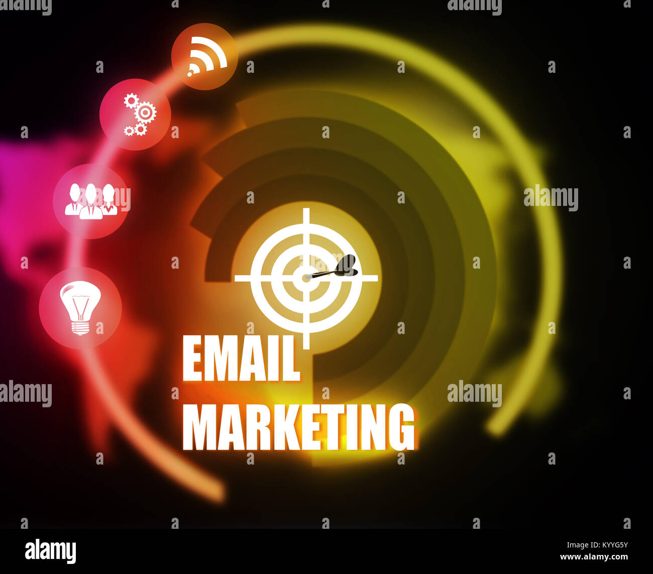 Email marketing concept business idea background plan graphic Stock ...