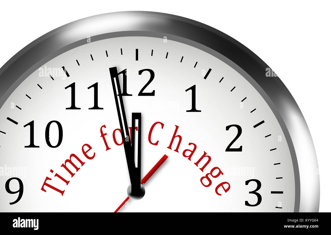 Time for Change clock business ilustration idea concept Stock Photo - Alamy
