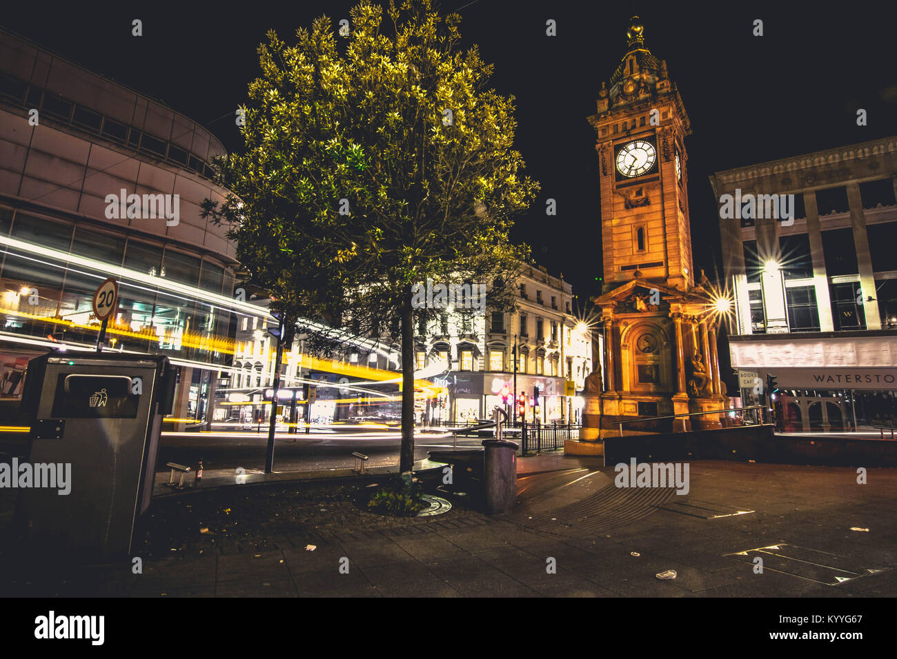 Brighton Clock Tower At Night Stock Photo - Alamy