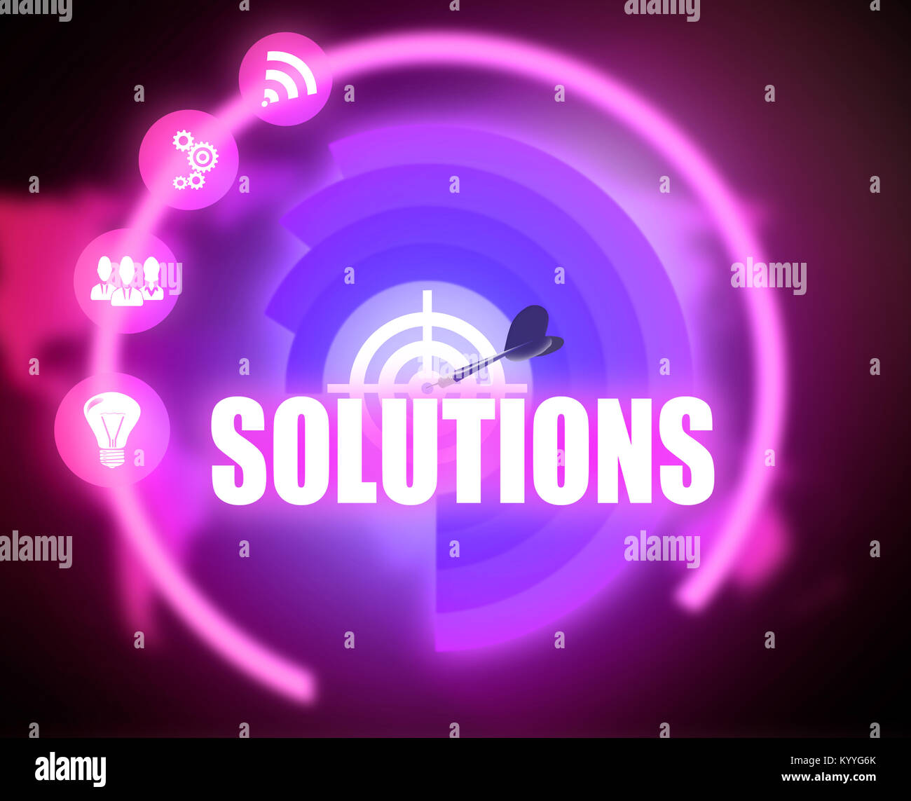 solutions concept business idea background plan graphic Stock Photo - Alamy