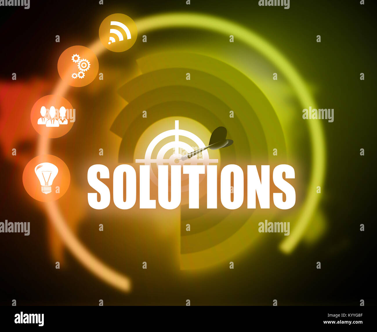 solutions concept business idea background plan graphic Stock Photo - Alamy