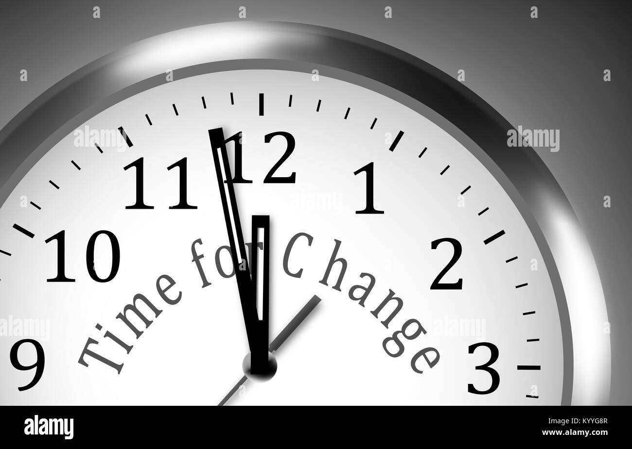 Time for Change clock business ilustration idea concept Stock Photo - Alamy