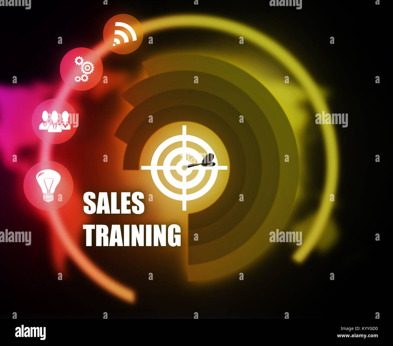 Sales Training concept business idea background plan graphic Stock ...