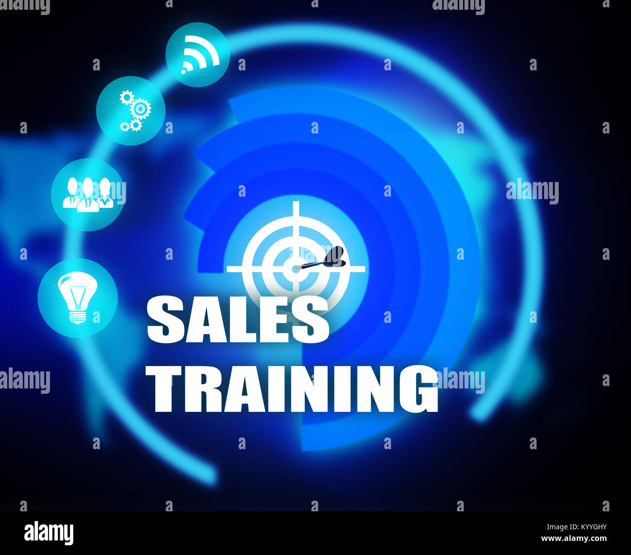 Sales Training concept business idea background plan graphic Stock ...