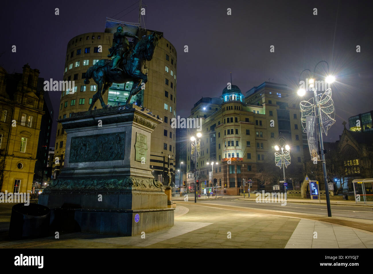 The Black Prince Statue in City Square, Leeds, West Yorkshire, England ...