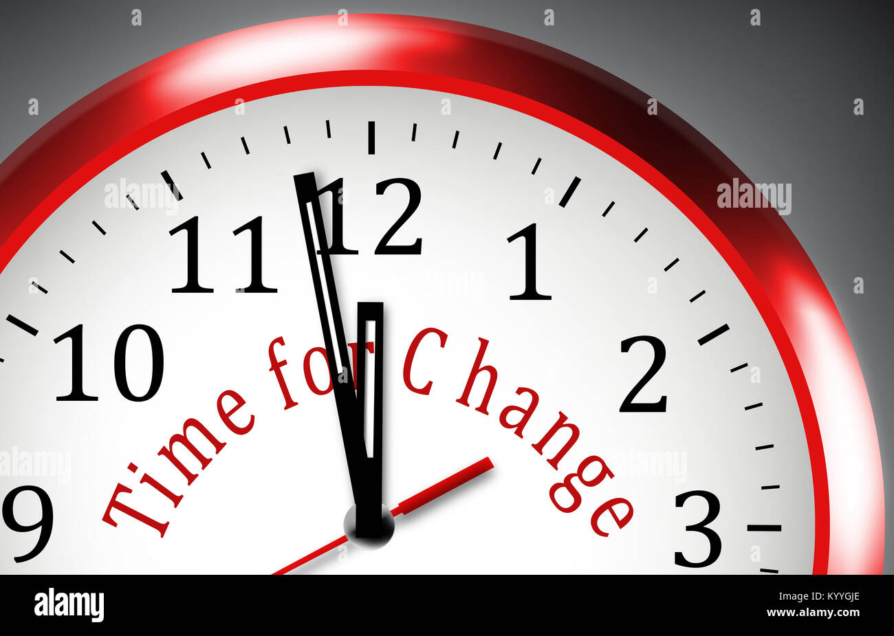 Time for Change clock business ilustration idea concept Stock Photo - Alamy