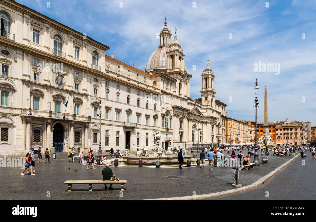 Piazza Navona in Rome, Italy Stock Photo - Alamy