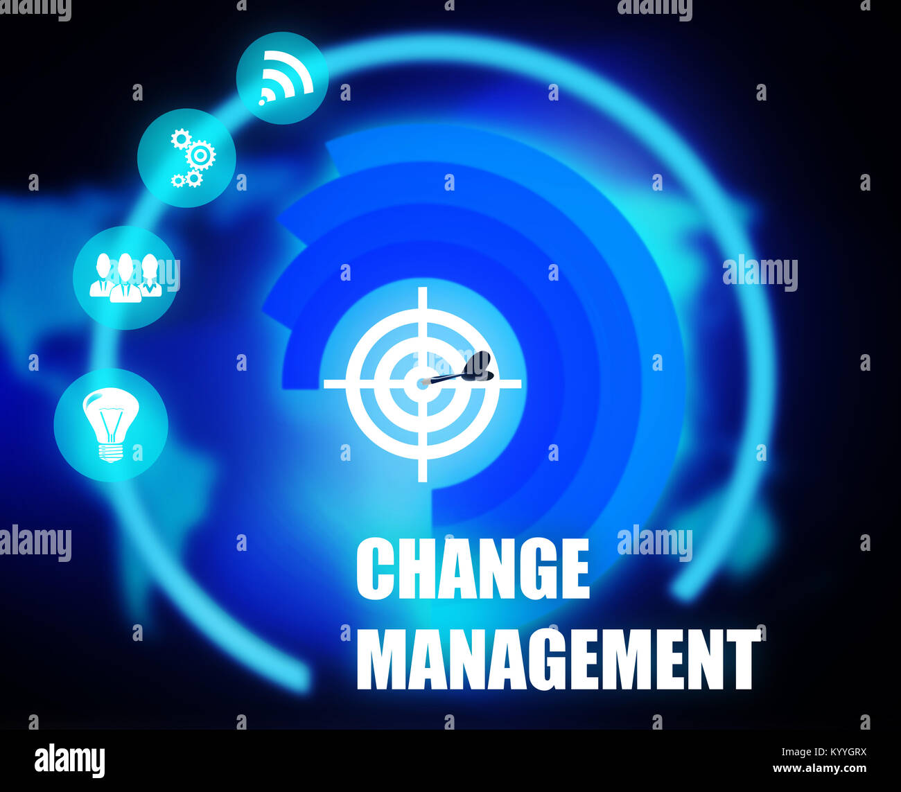 change management concept business idea background plan graphic Stock ...