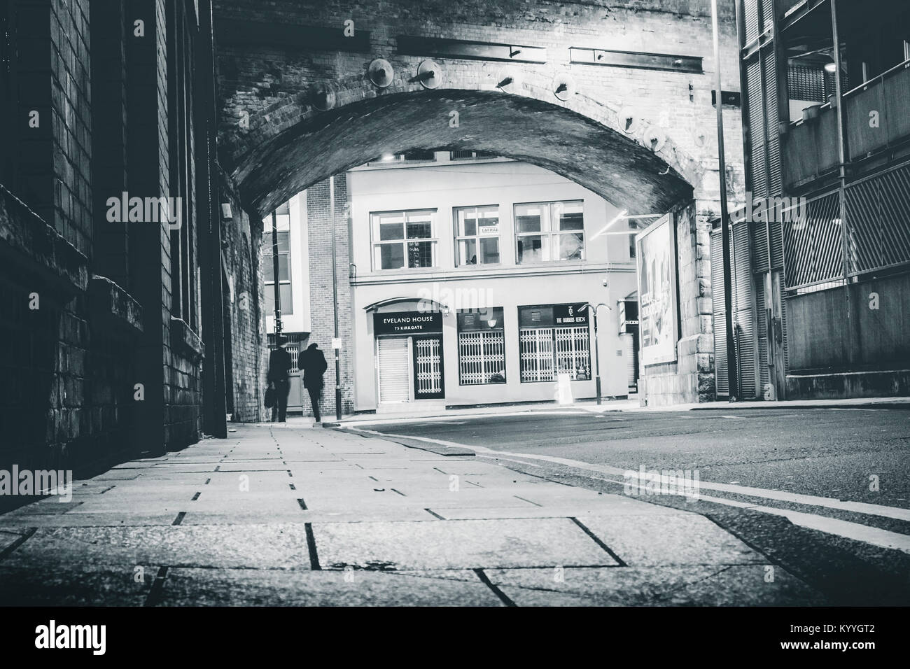 Railway Arch on Cross York Street, Leeds, West Yorkshire, UK Stock ...