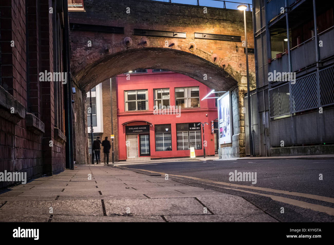 Railway Arch on Cross York Street, Leeds, West Yorkshire, UK Stock ...