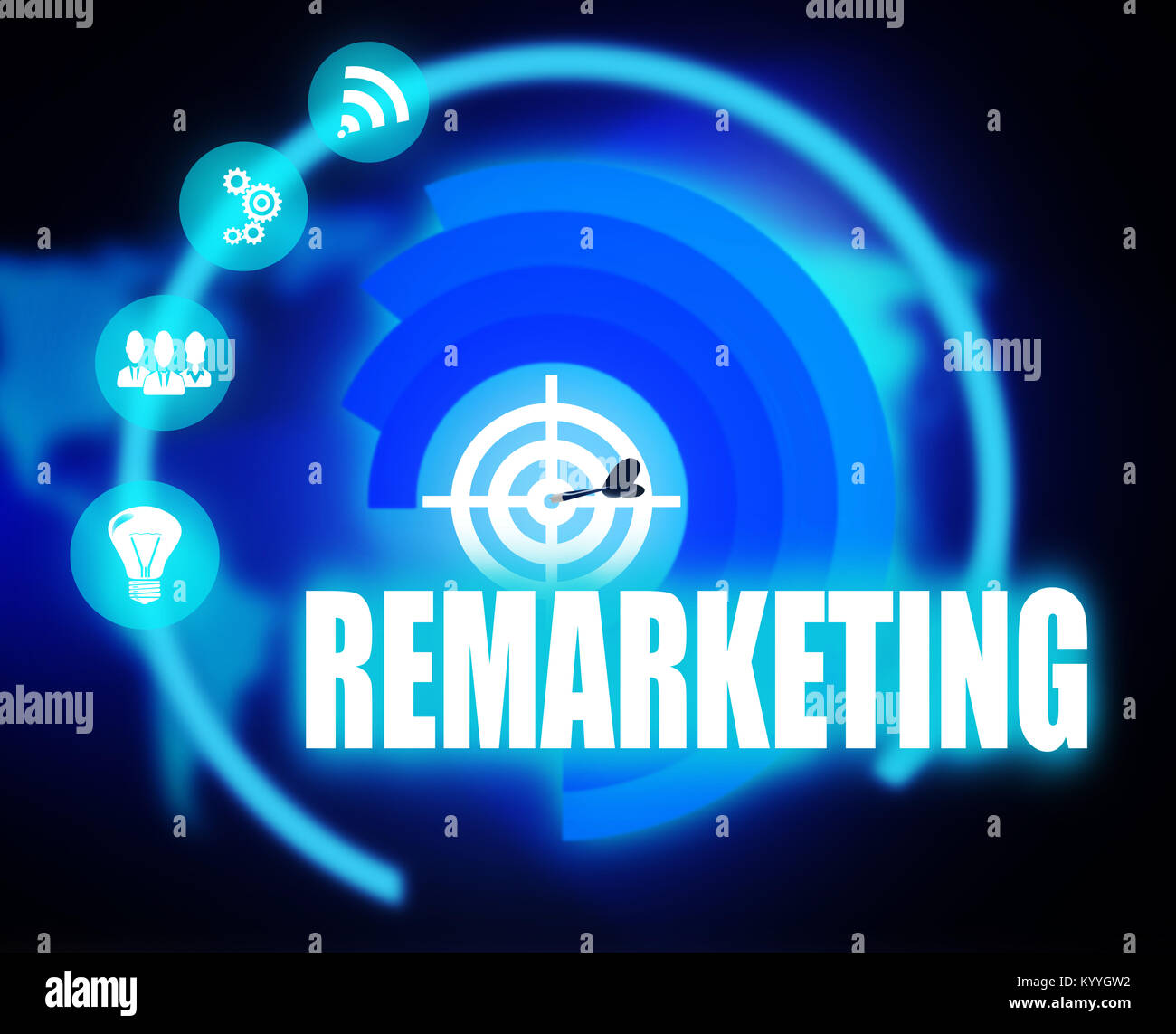 remarketing concept business idea background plan graphic Stock Photo ...