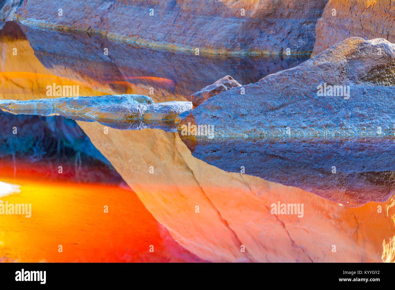 Río Tinto - Red River, Sierra Morena, Gulf of Cádiz, Huelva, Andalucia ...