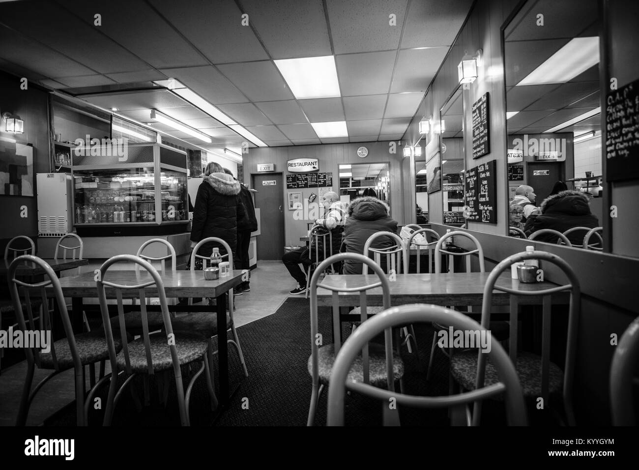 Greasy Cafe in Leeds, City Centre, UK Stock Photo - Alamy