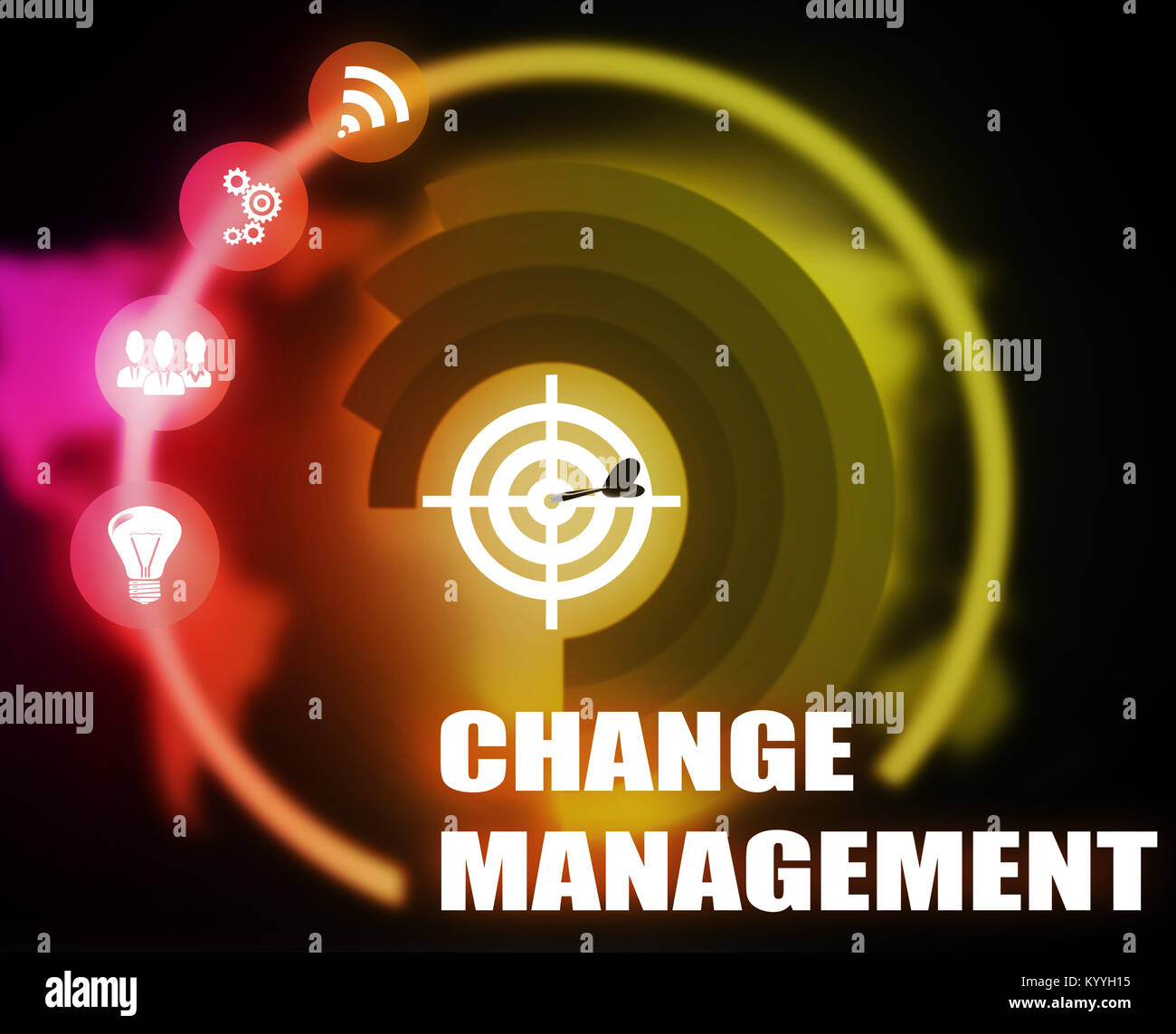 change management concept business idea background plan graphic Stock ...