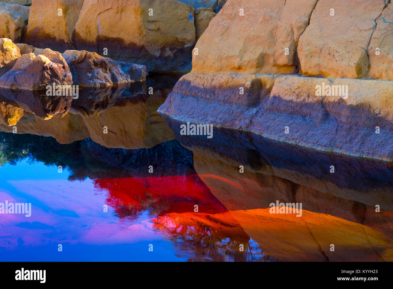 Río Tinto - Red River, Sierra Morena, Gulf of Cádiz, Huelva, Andalucia ...