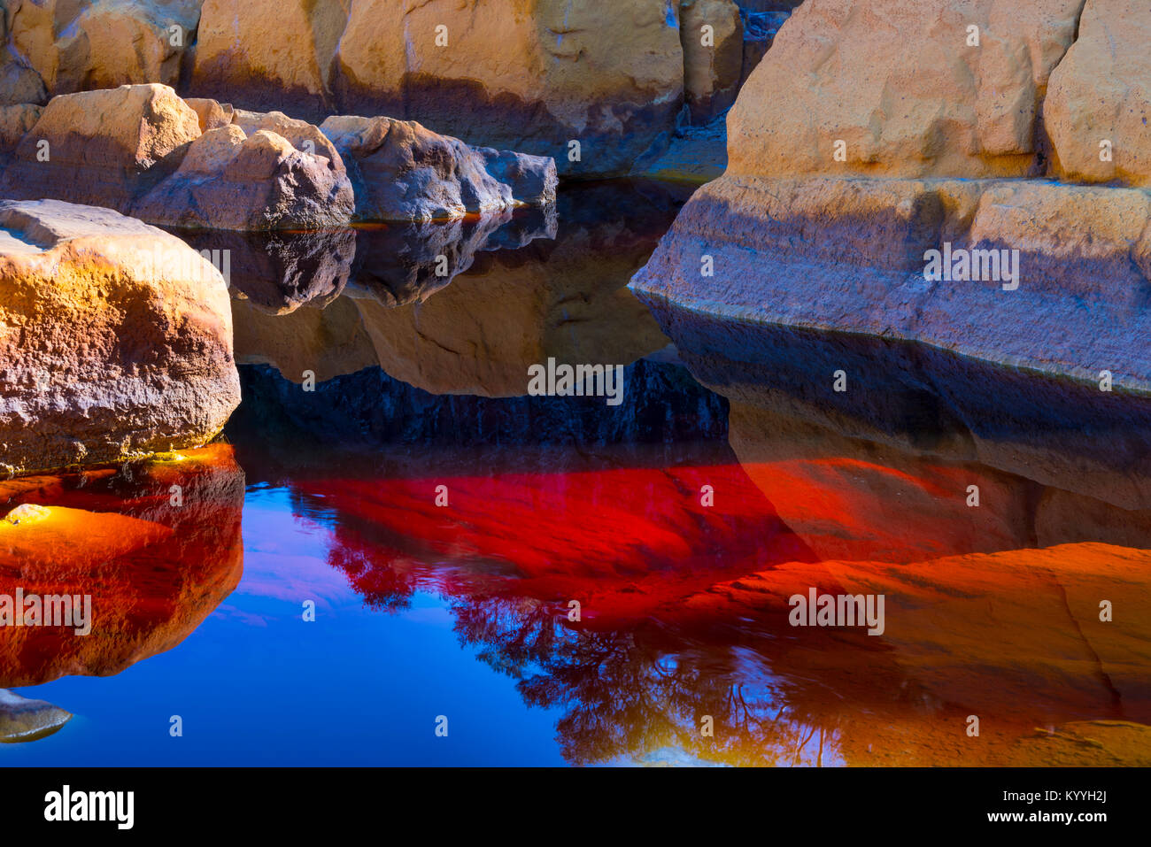 Río Tinto - Red River, Sierra Morena, Gulf of Cádiz, Huelva, Andalucia ...