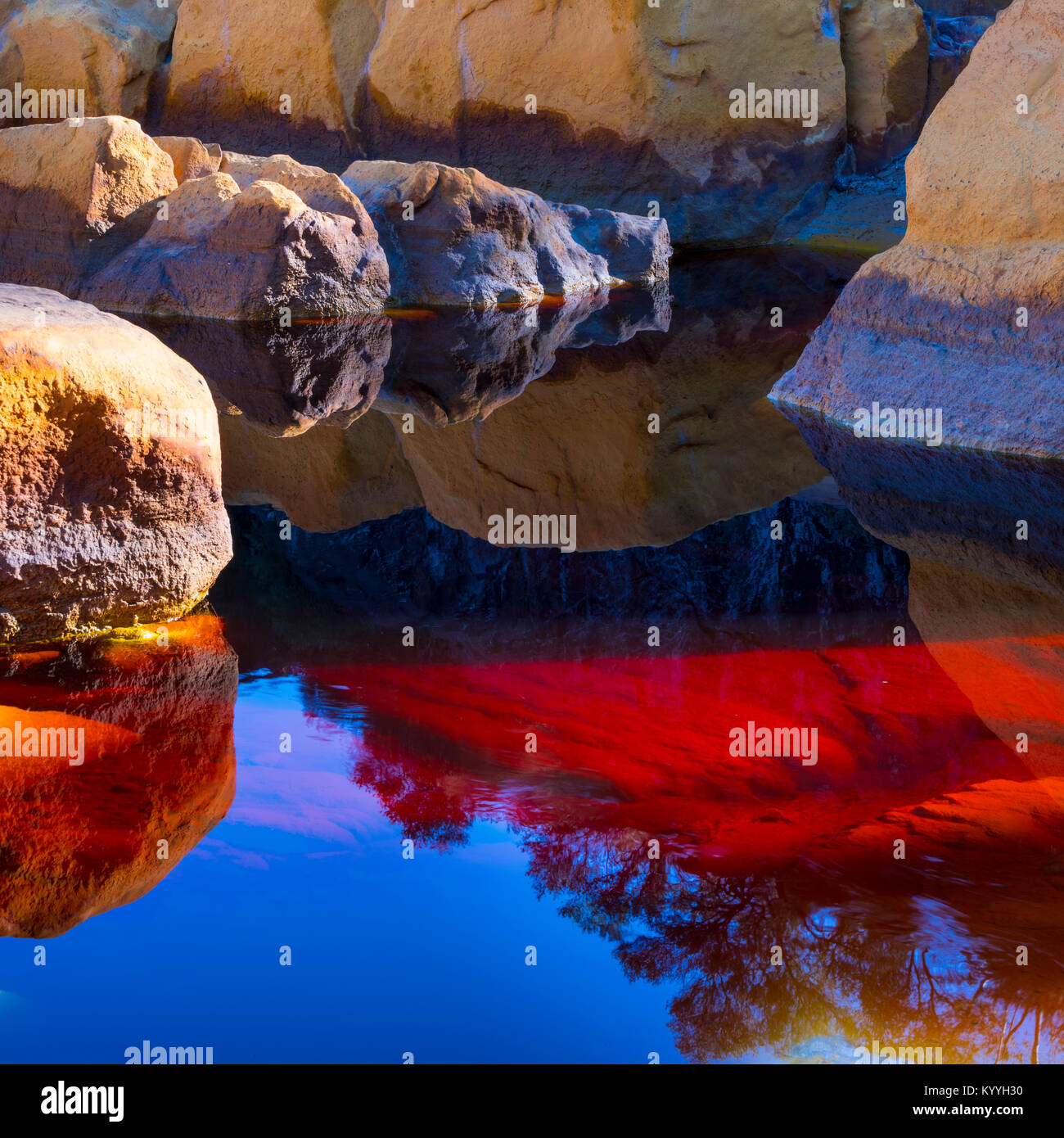 Río Tinto - Red River, Sierra Morena, Gulf of Cádiz, Huelva, Andalucia ...