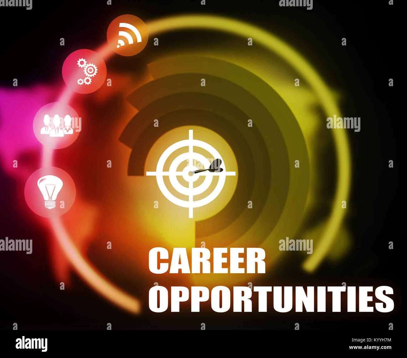 career opportunities concept business idea background plan graphic ...