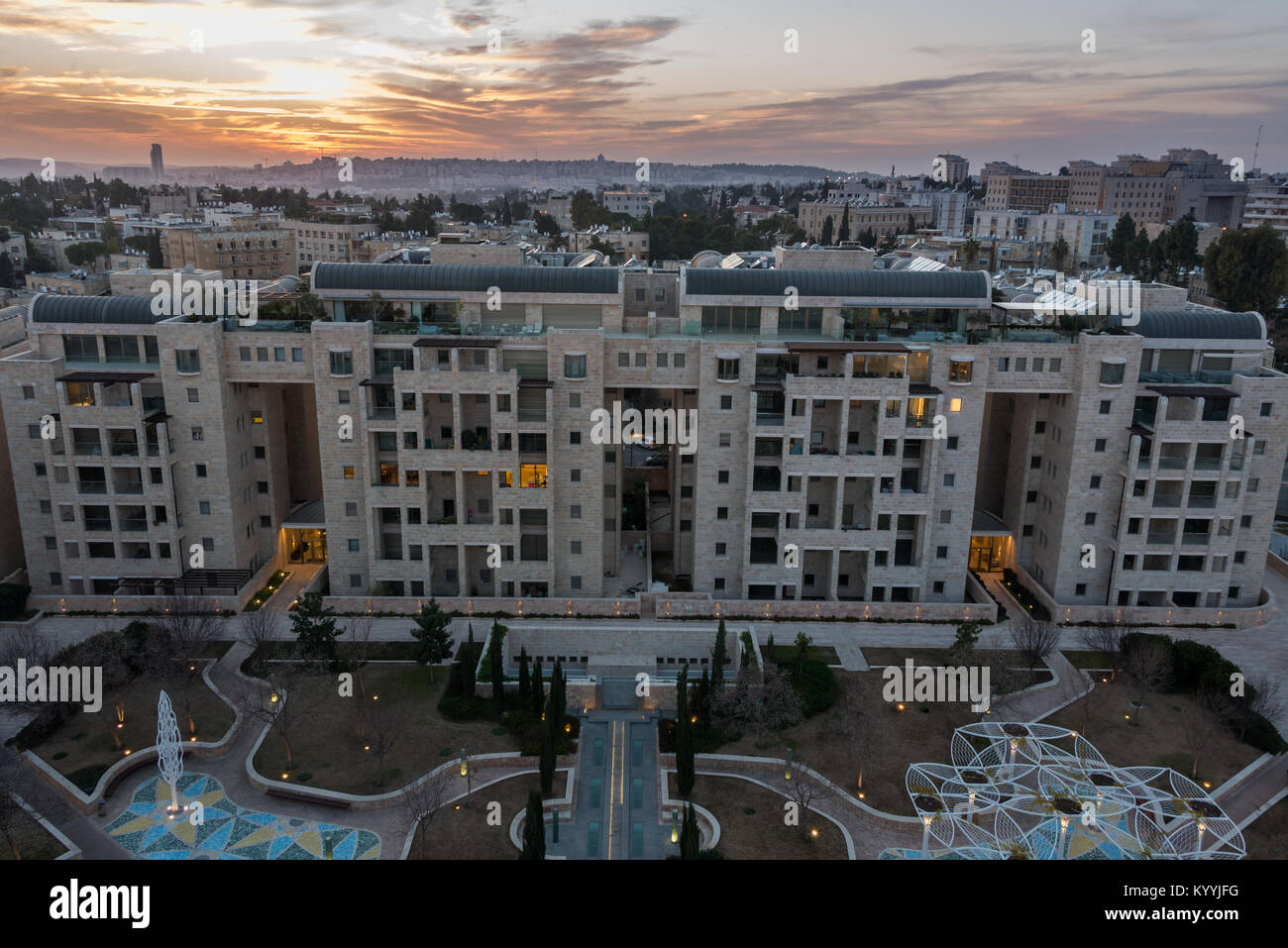 At Jerusalem International YMCA, Israel Stock Photo - Alamy
