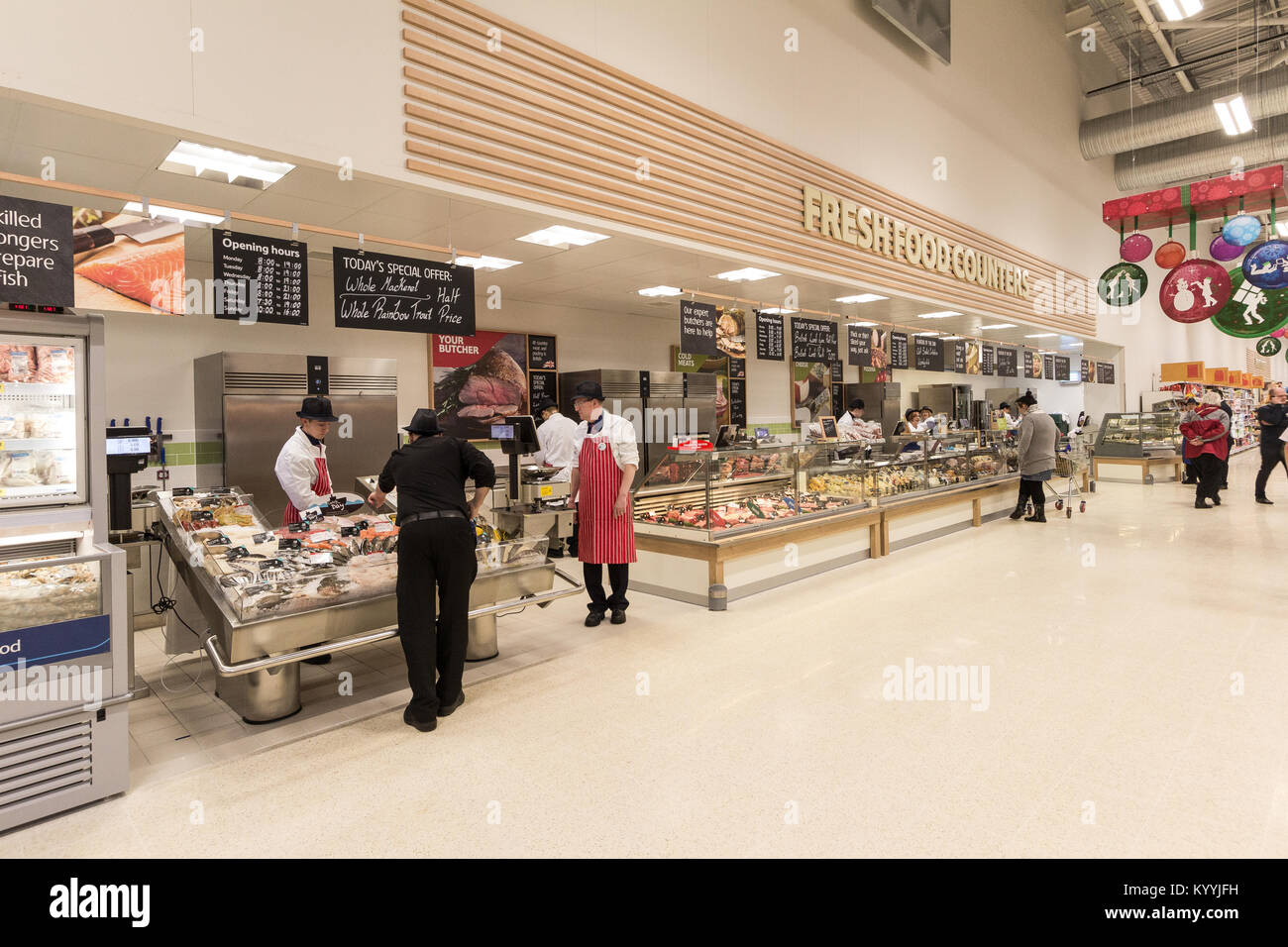 Tesco's supermarket counter hi-res stock photography and images - Alamy