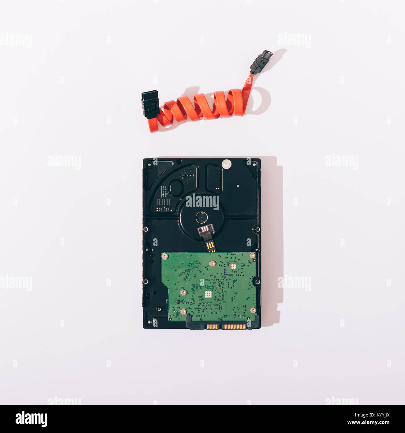 Hard disk platter red binary hi-res stock photography and images - Alamy