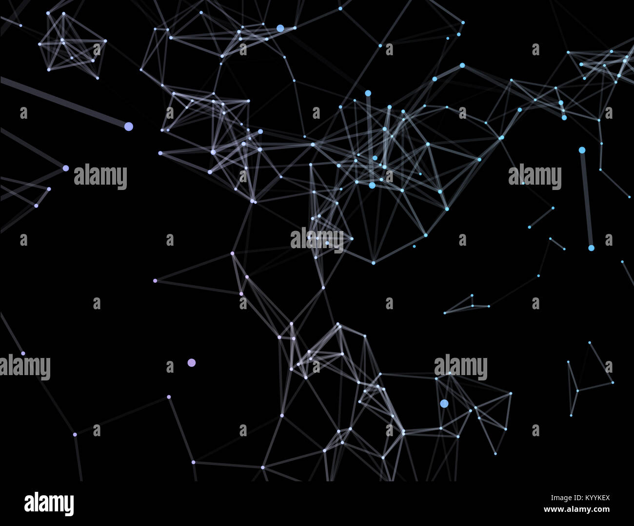 Abstract connecting blue lines hi-res stock photography and images - Alamy