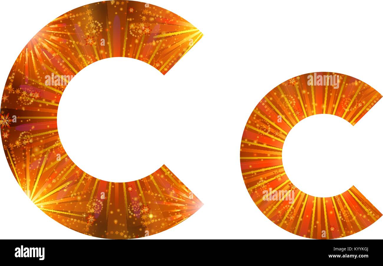Set of letters, firework, C Stock Vector Image & Art - Alamy