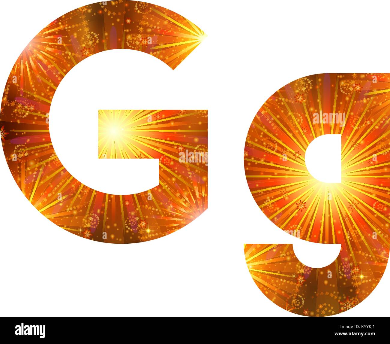 Set of letters, firework, G Stock Vector Image & Art - Alamy