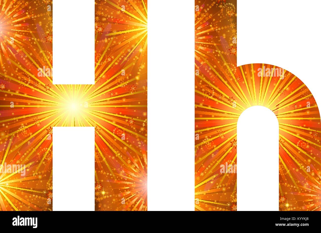 Set of letters, firework, H Stock Vector Image & Art - Alamy
