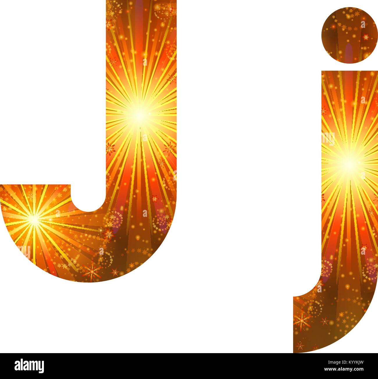 Set of letters, firework, J Stock Vector Image & Art - Alamy