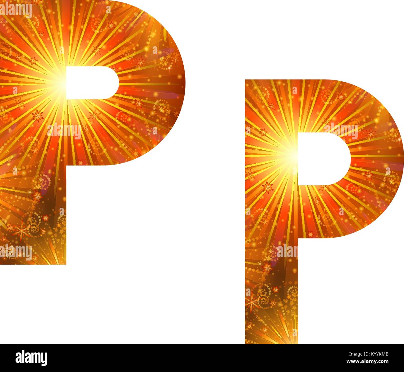 Set of letters, firework, P Stock Vector Image & Art - Alamy