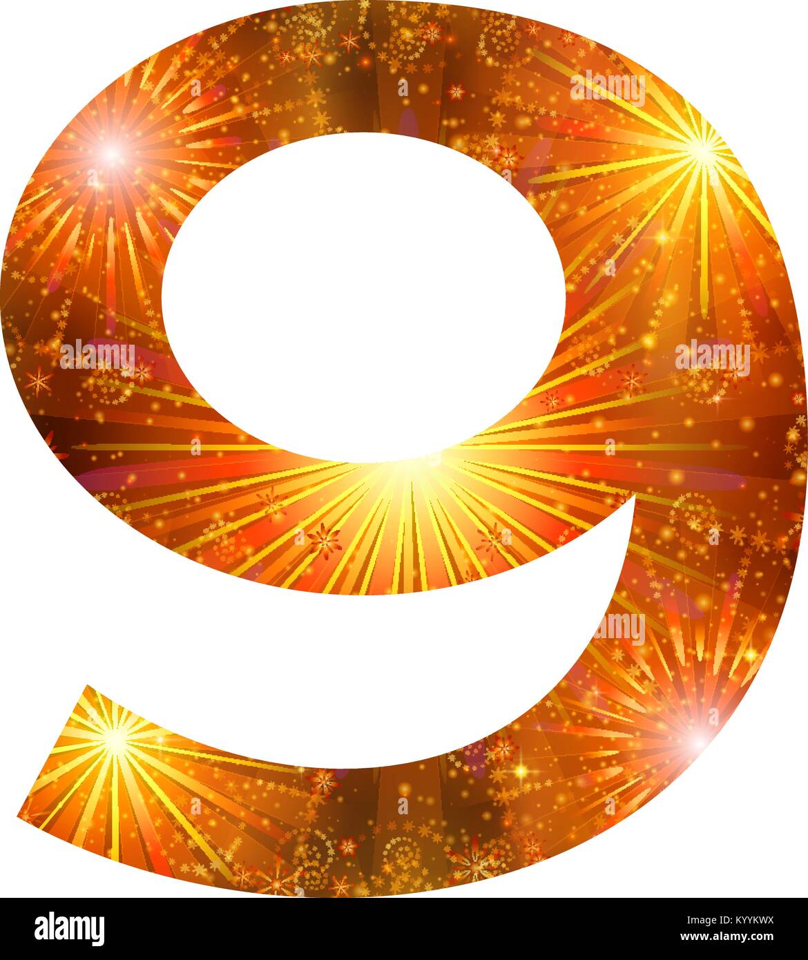 Numeral nine Stock Vector Images - Alamy