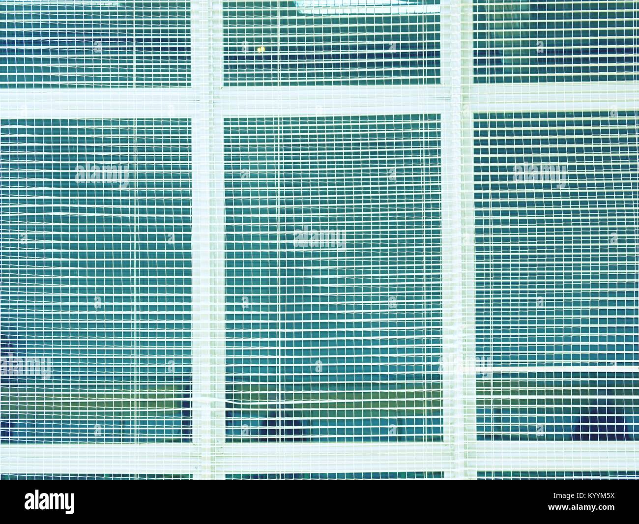 Safety protection of windows in sporting hall. Window covered with ...