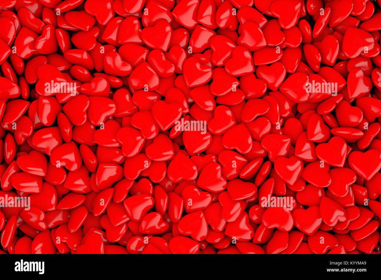 Collection of red love hearts background Stock Photo - Alamy