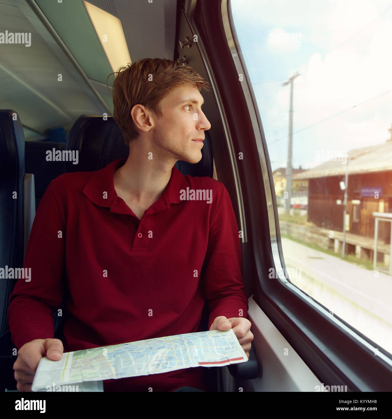Train map hi-res stock photography and images - Alamy
