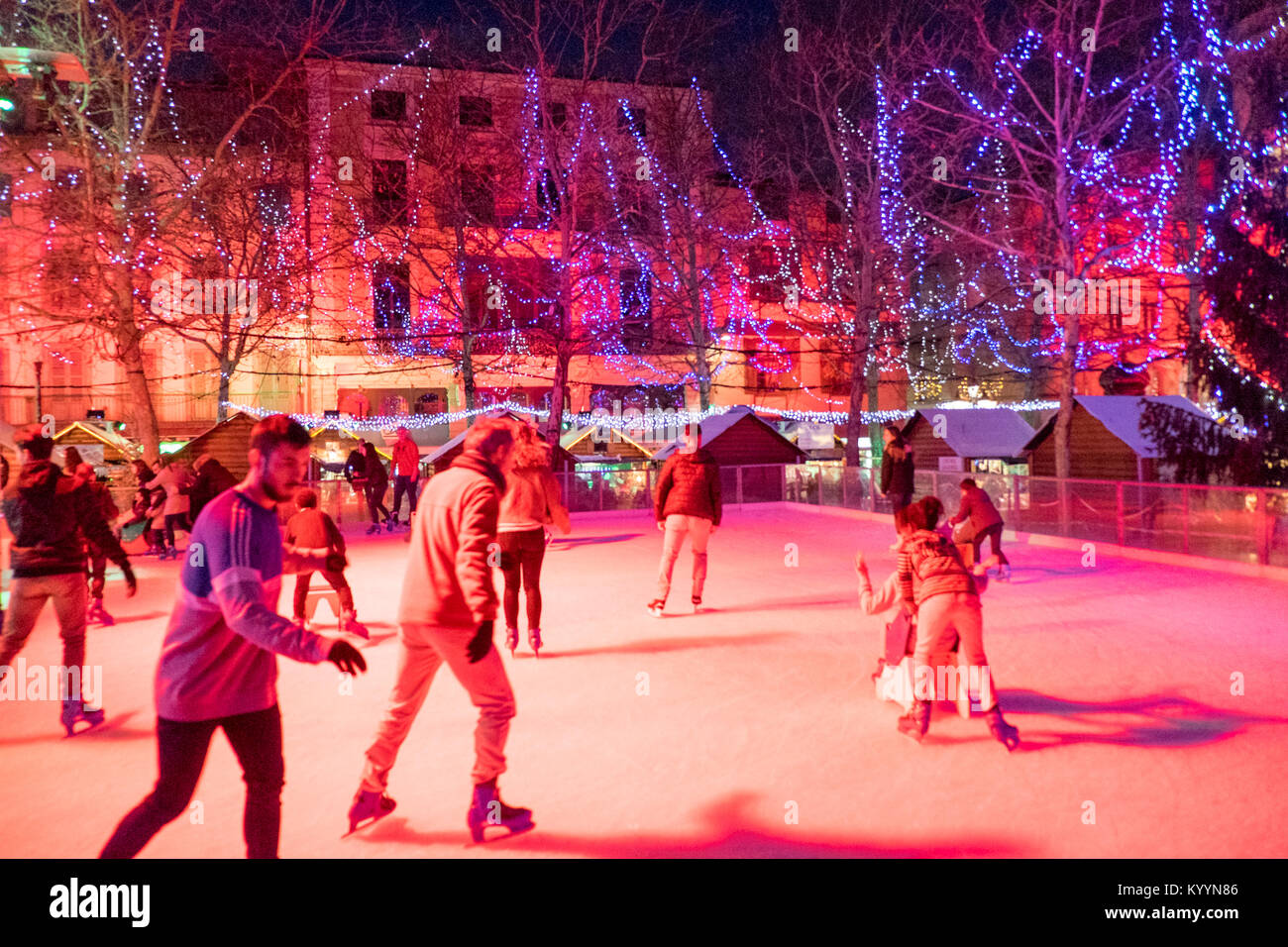 Winter,Wonderland,Christmas,Market,entertainment,Ice, rink, with ...