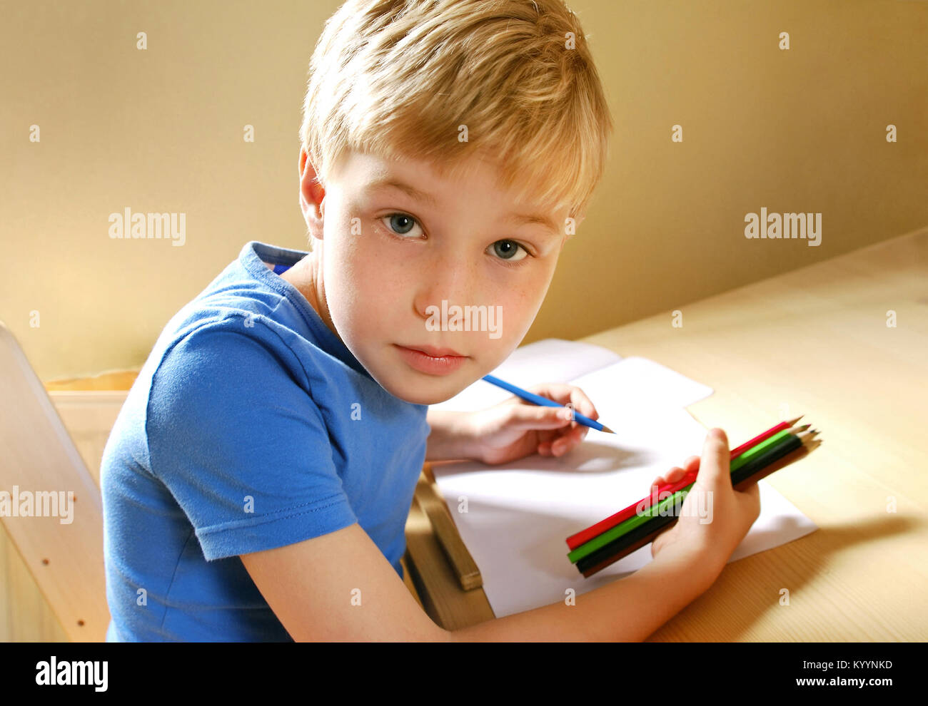 Blue handed hi-res stock photography and images - Alamy
