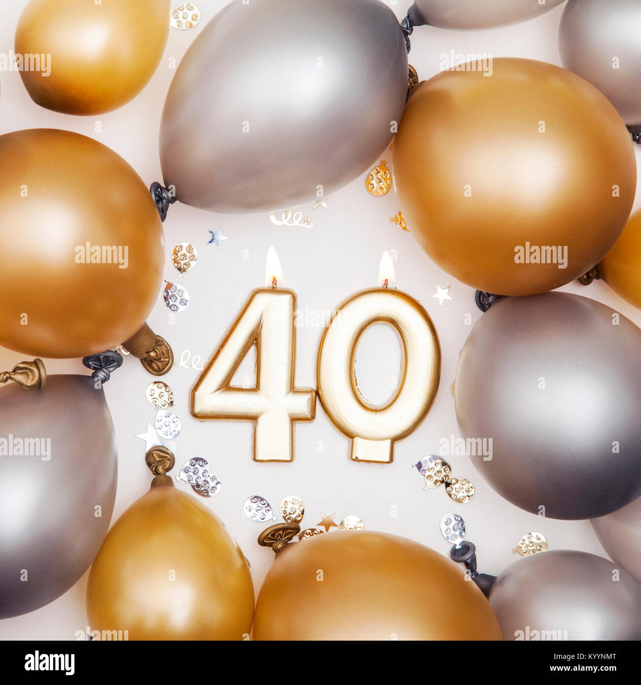 40th birthday balloon hi-res stock photography and images - Alamy
