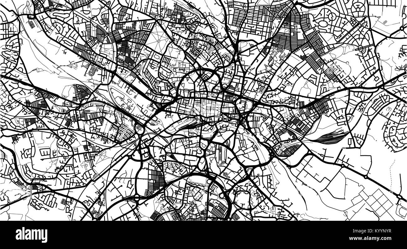 North west uk map Black and White Stock Photos & Images - Alamy