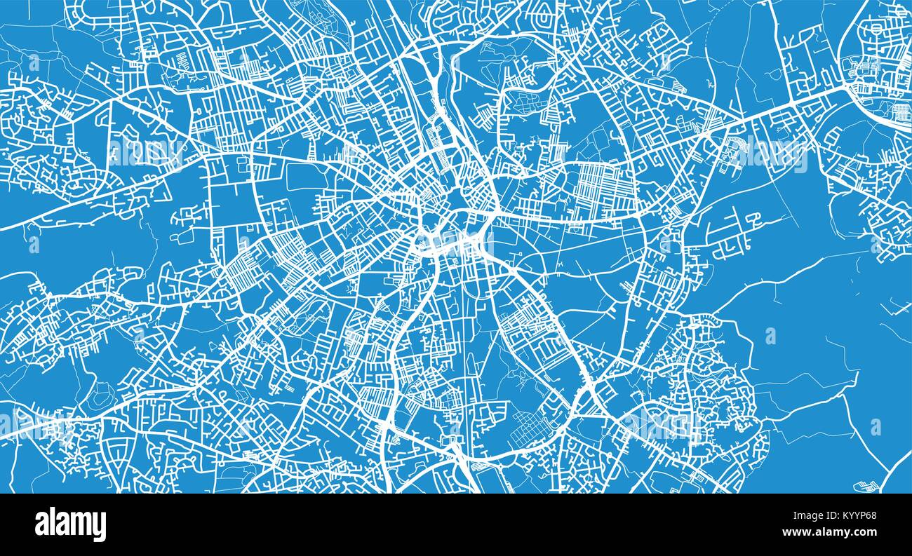 Urban vector city map of Bradford, England Stock Vector Image & Art - Alamy